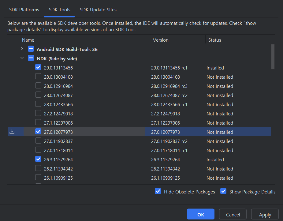 [Flutter] flutter secure storage NDK 설정 | 호랑나비애벌레